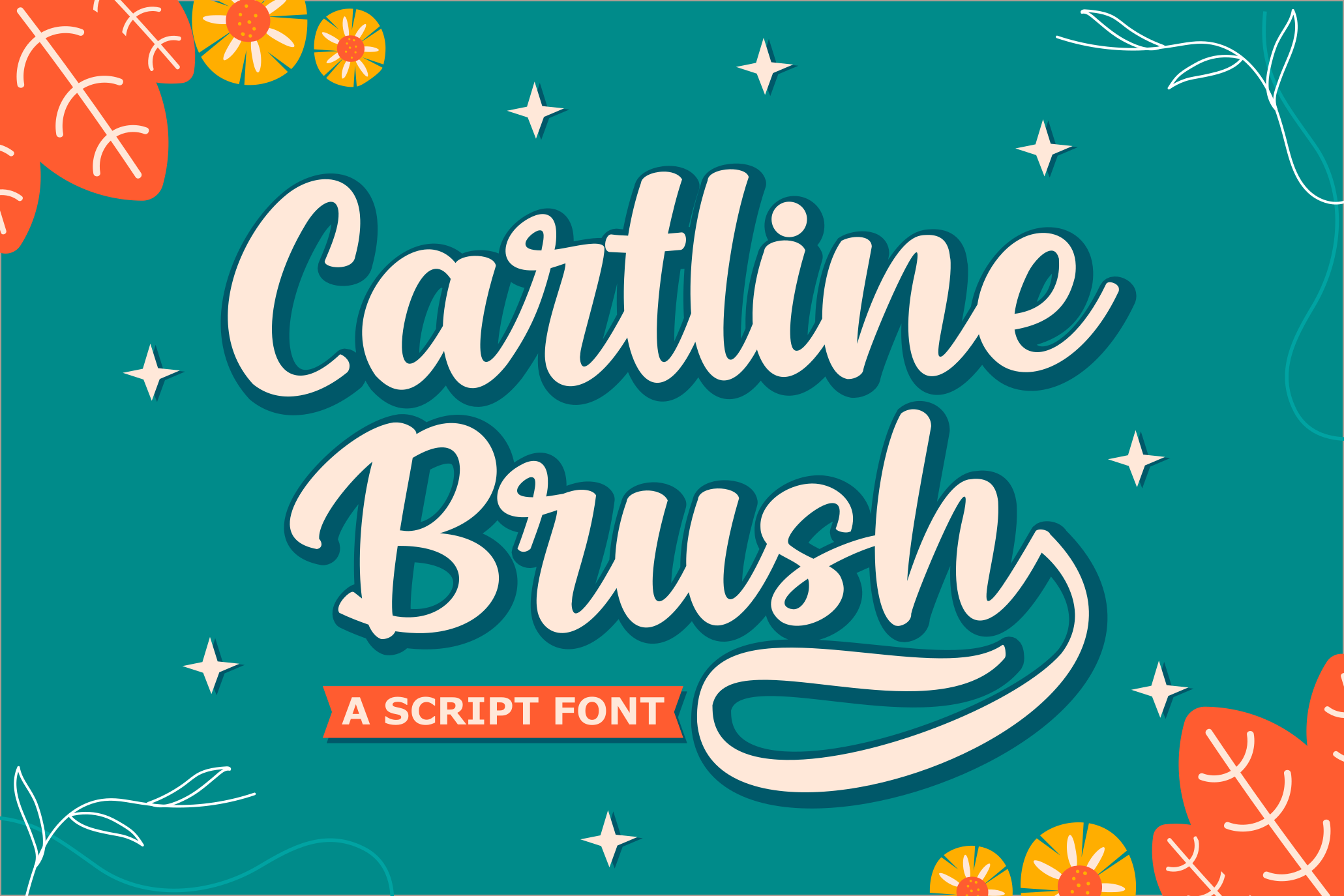 Cartline Brush Script Font Rvandtype