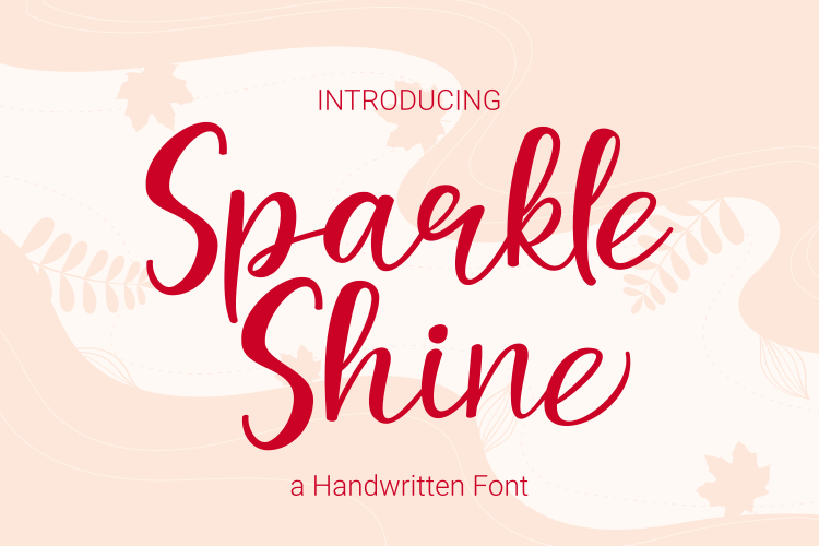 Sparkle Shine - Script Font - Rvandtype