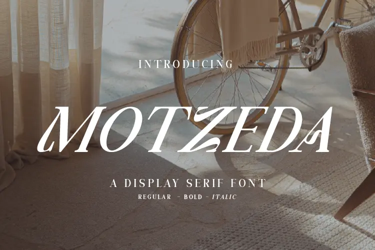 Motzeda - Display Serif - Rvandtype
