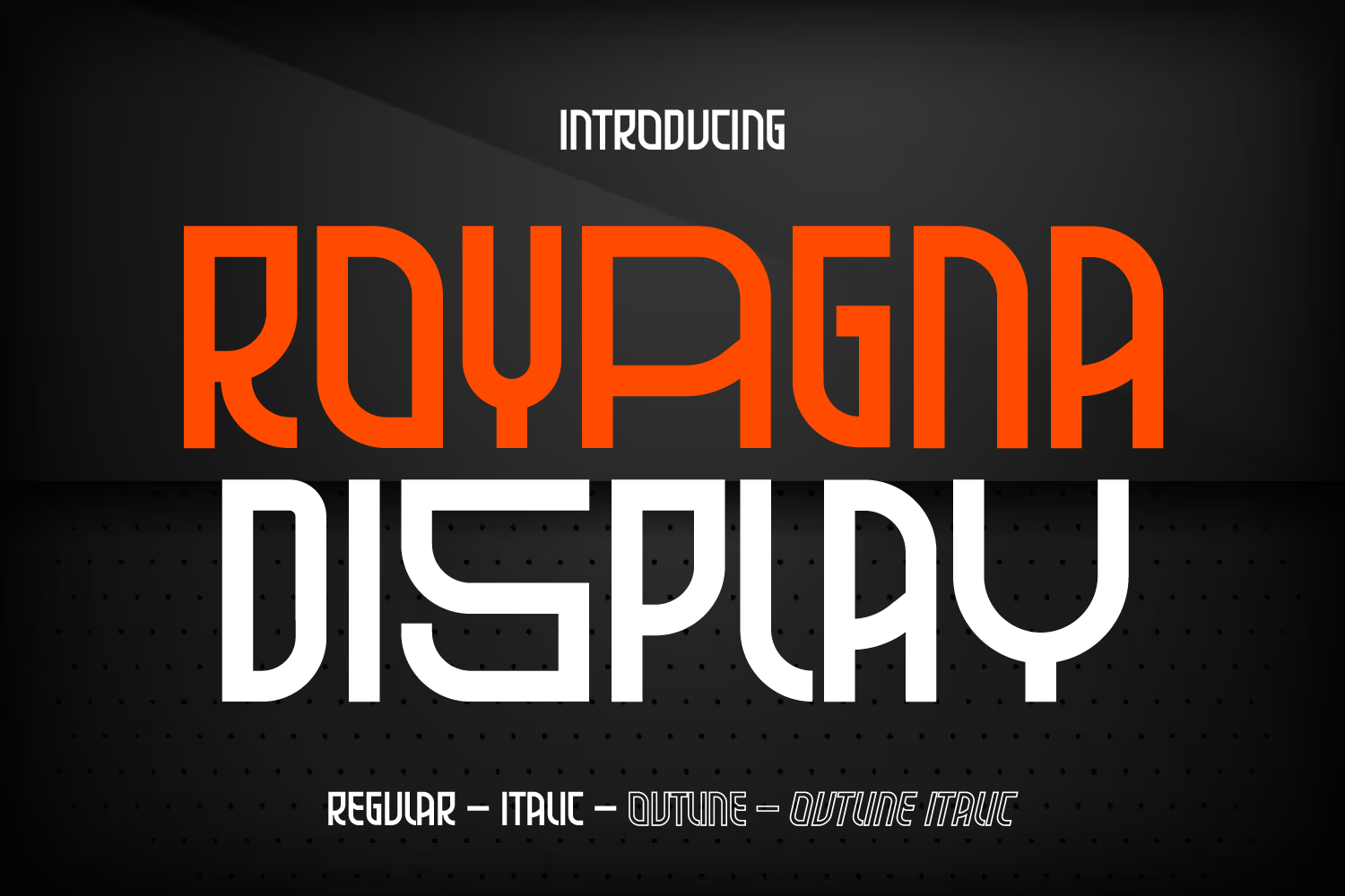 Royagna Display font - Rvandtype