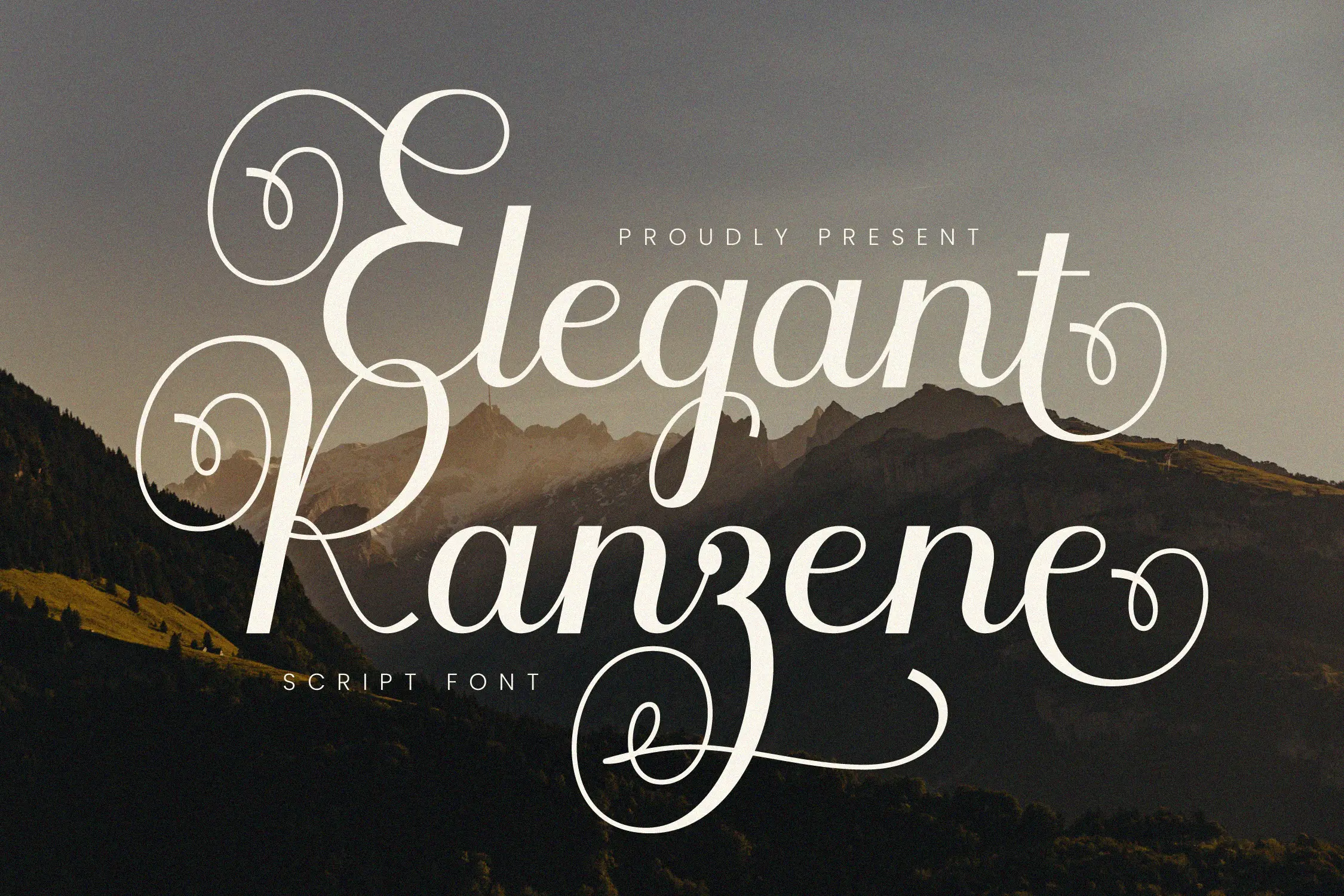Ranzene - Elegant Script Font - Rvandtype