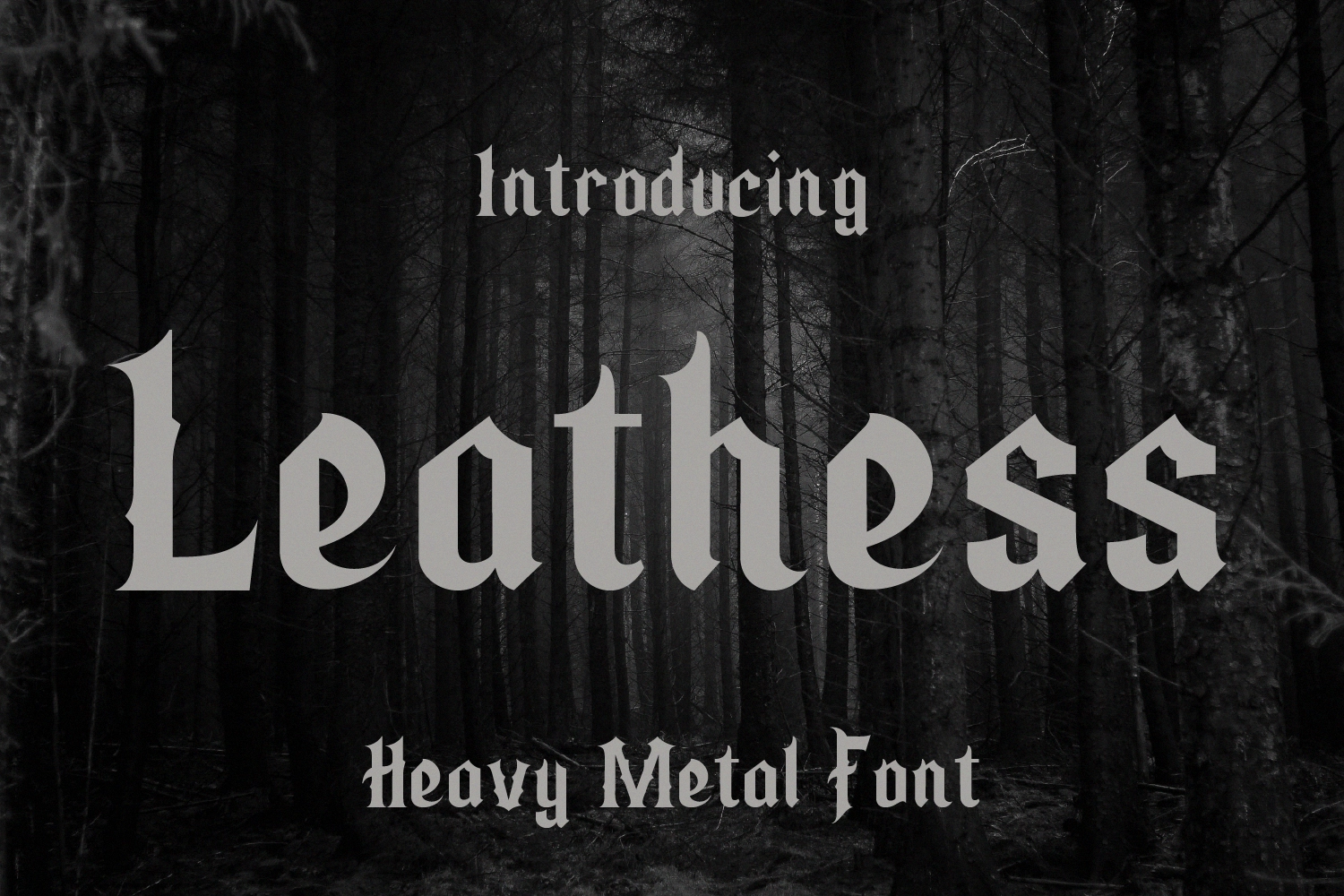 Leathess - Metal Fonts - Rvandtype